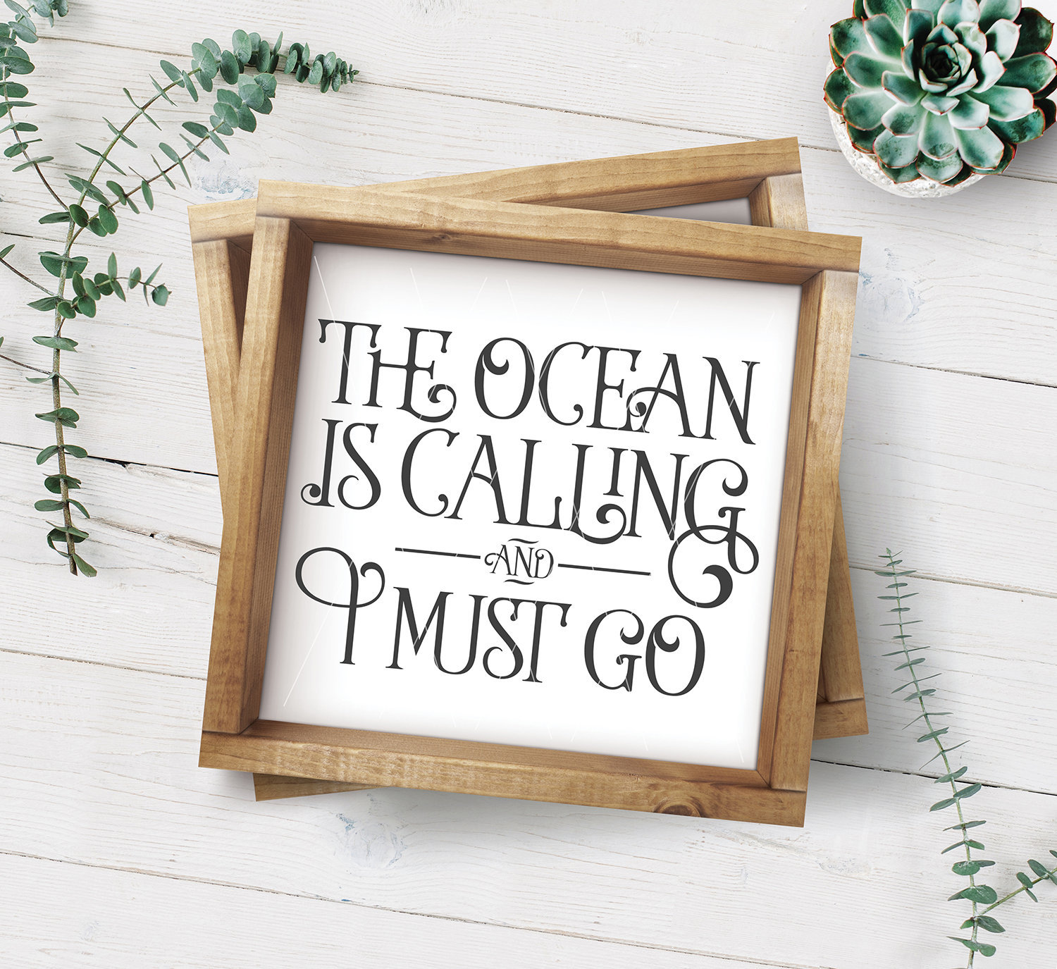The Ocean Is Calling And I Must Go Svg File Beach House | Etsy