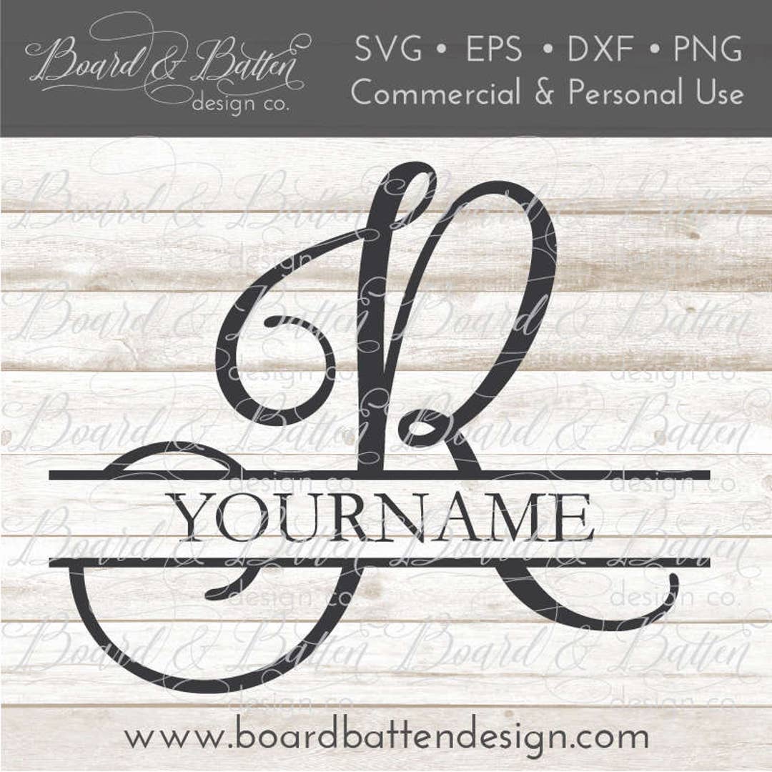 Divided Letter R Svg File - Split Monogram Svg - Split Initial R Svg ...