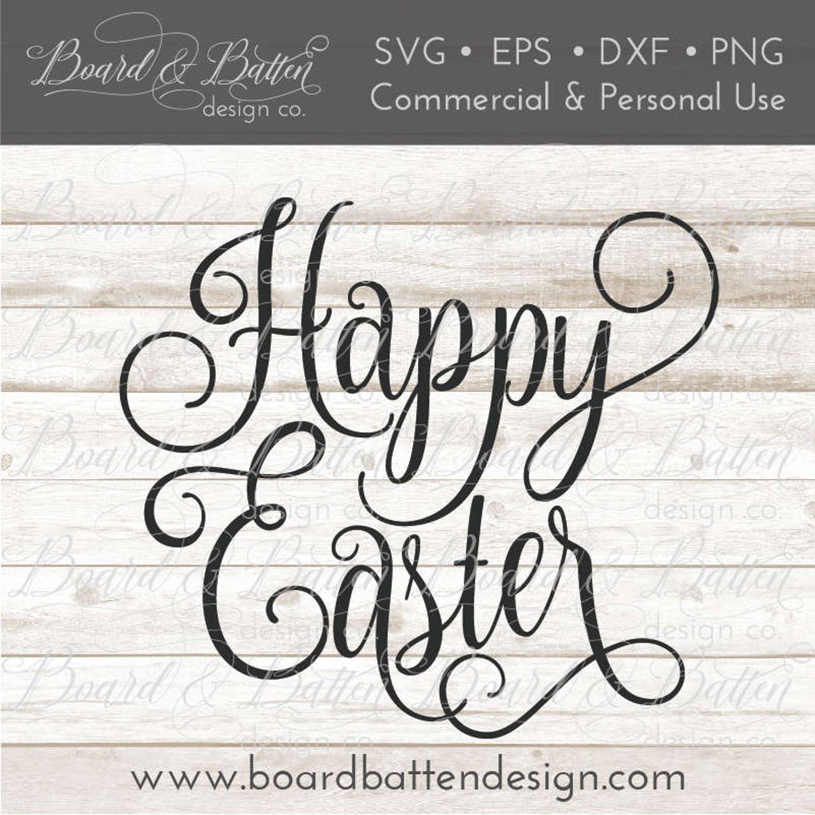 Happy Easter SVG Calligraphy Script Svg Cute SVG Files - Etsy