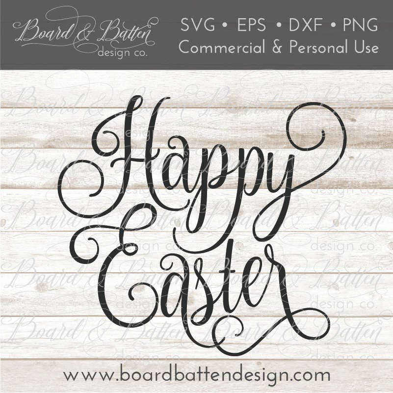 Happy Easter SVG Calligraphy Script svg Cute SVG files | Etsy
