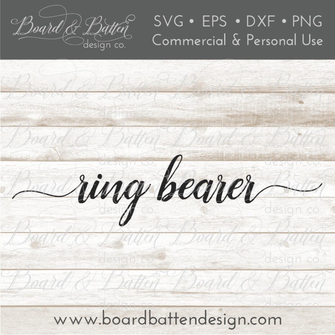 Ring Bearer Svg File - Ring Bearer Cuttable File - Vinyl Cut File for ...