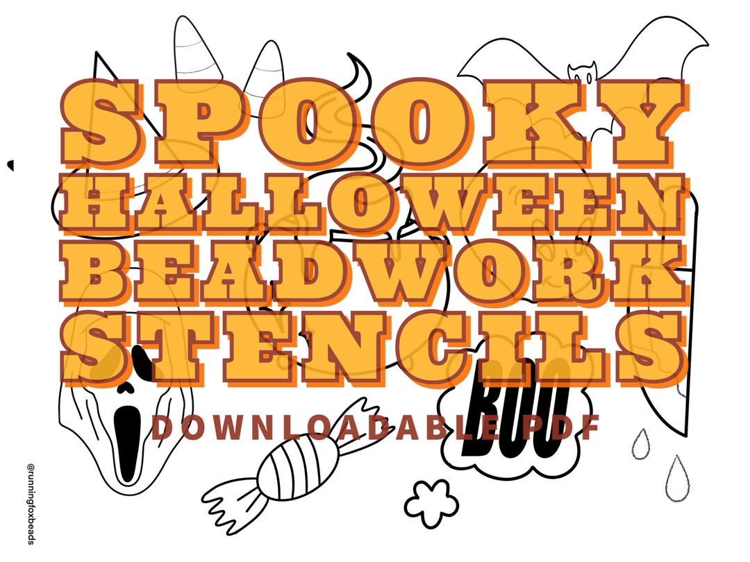 Very Spooky Beadwork Stencils, Templates, Downloadable Printout ...