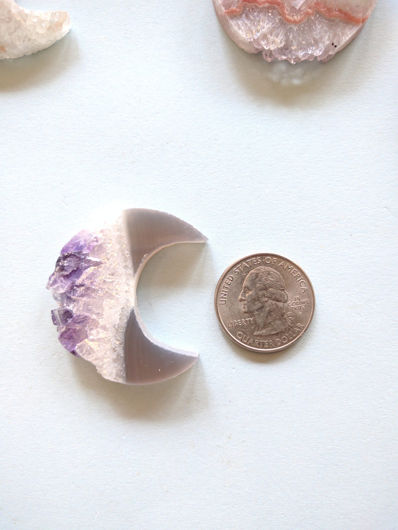 Amethyst Moon Crescent Moon Slices - Etsy