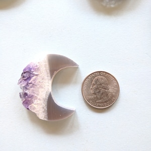 Amethyst Moon Crescent Moon Slices - Etsy