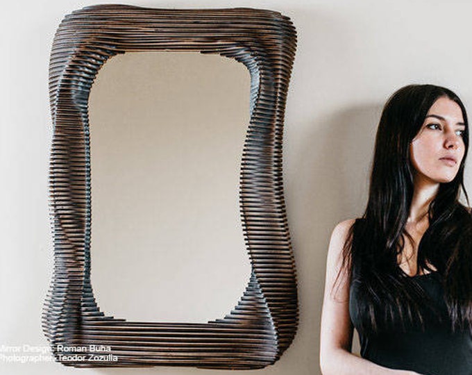 Abstract Mirror, Parametric Mirror, Unique Wall Mirror, Vanity Mirror ...