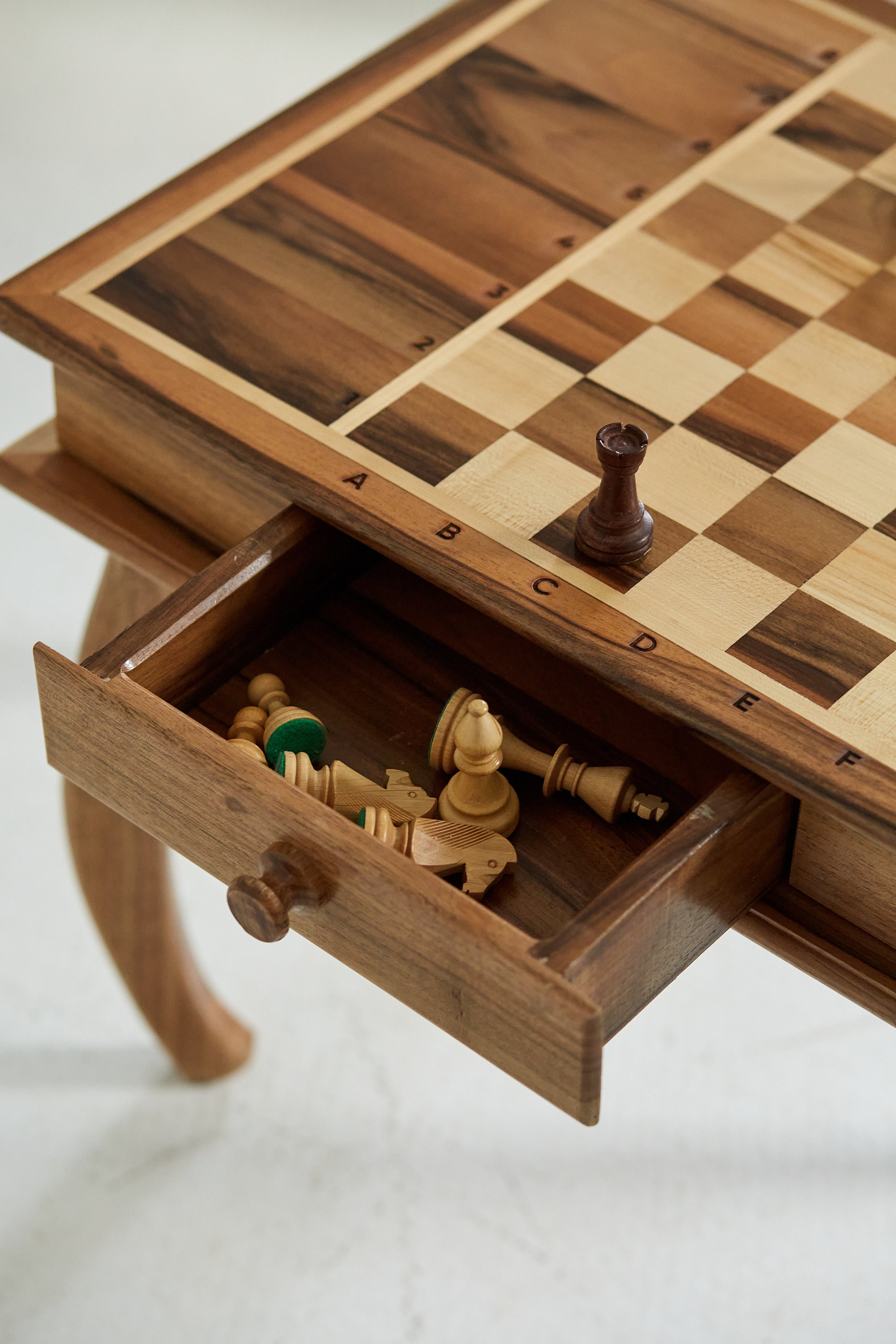 Wooden Chess Table, Chess Table, Table for Chess, Chess Game Table ...