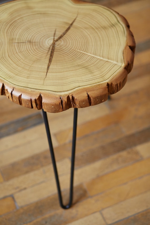 Rustic Log Slab Coffee Table