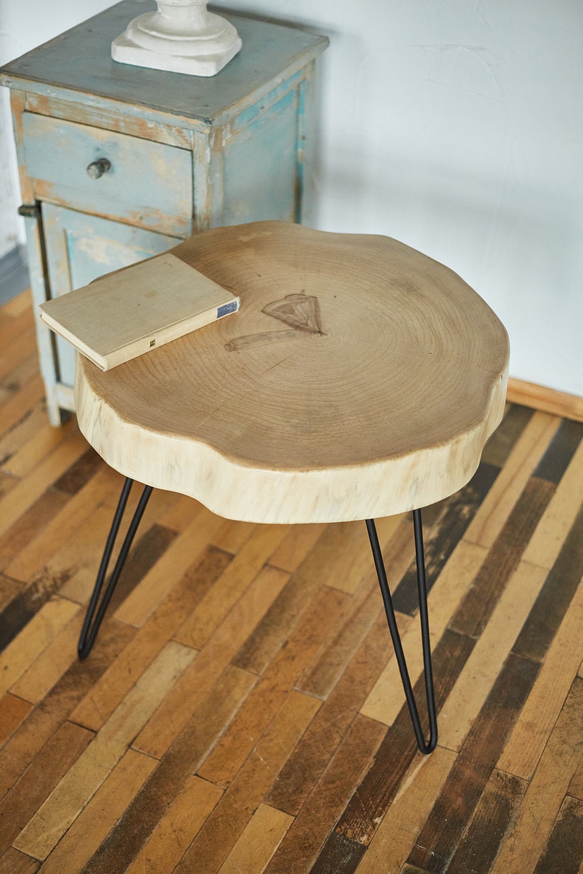 Side Coffee Table Round Coffee Table Rustic Coffee Table - Etsy