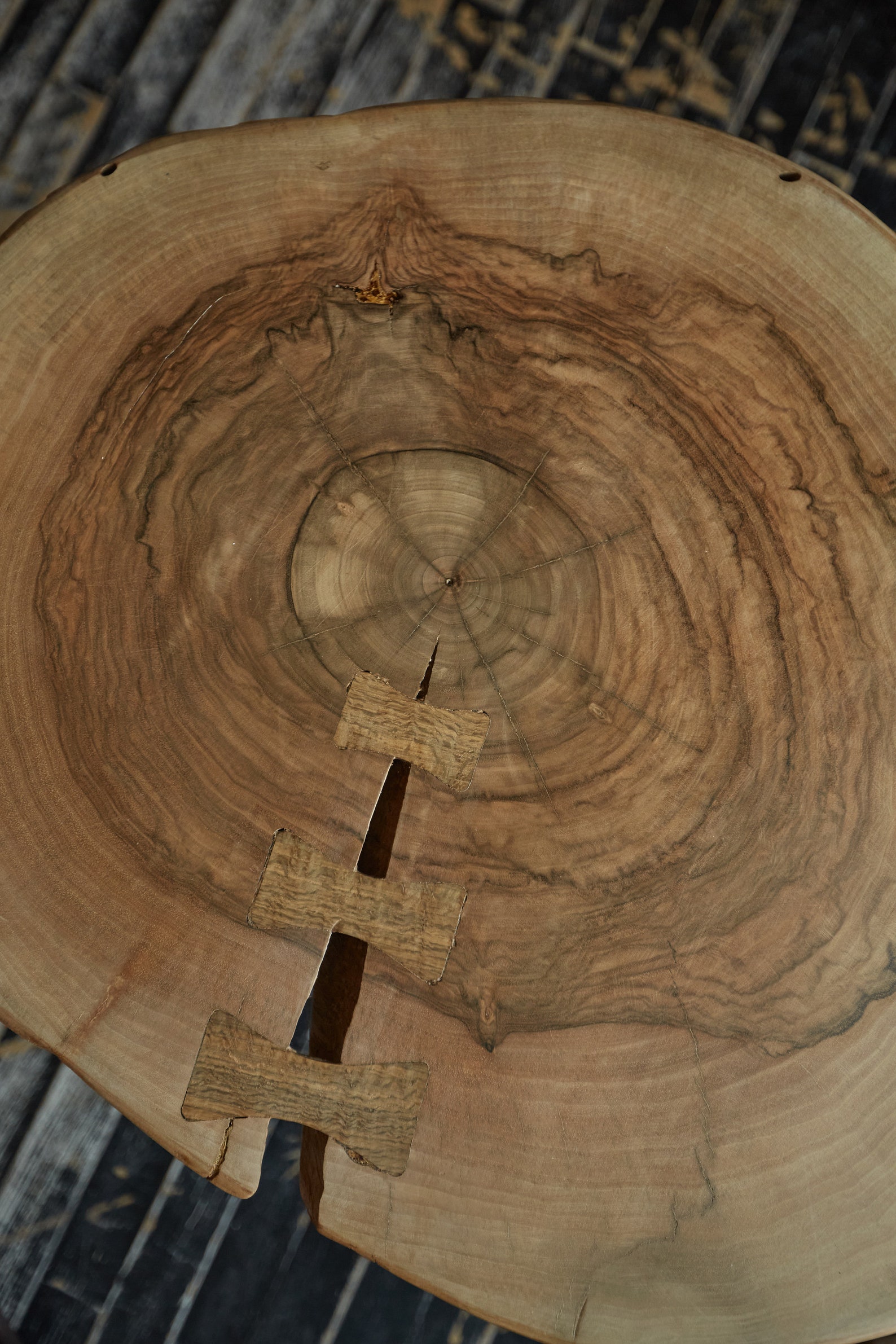 Large Coffee Table Round Coffee Table Unique Wood Slab | Etsy