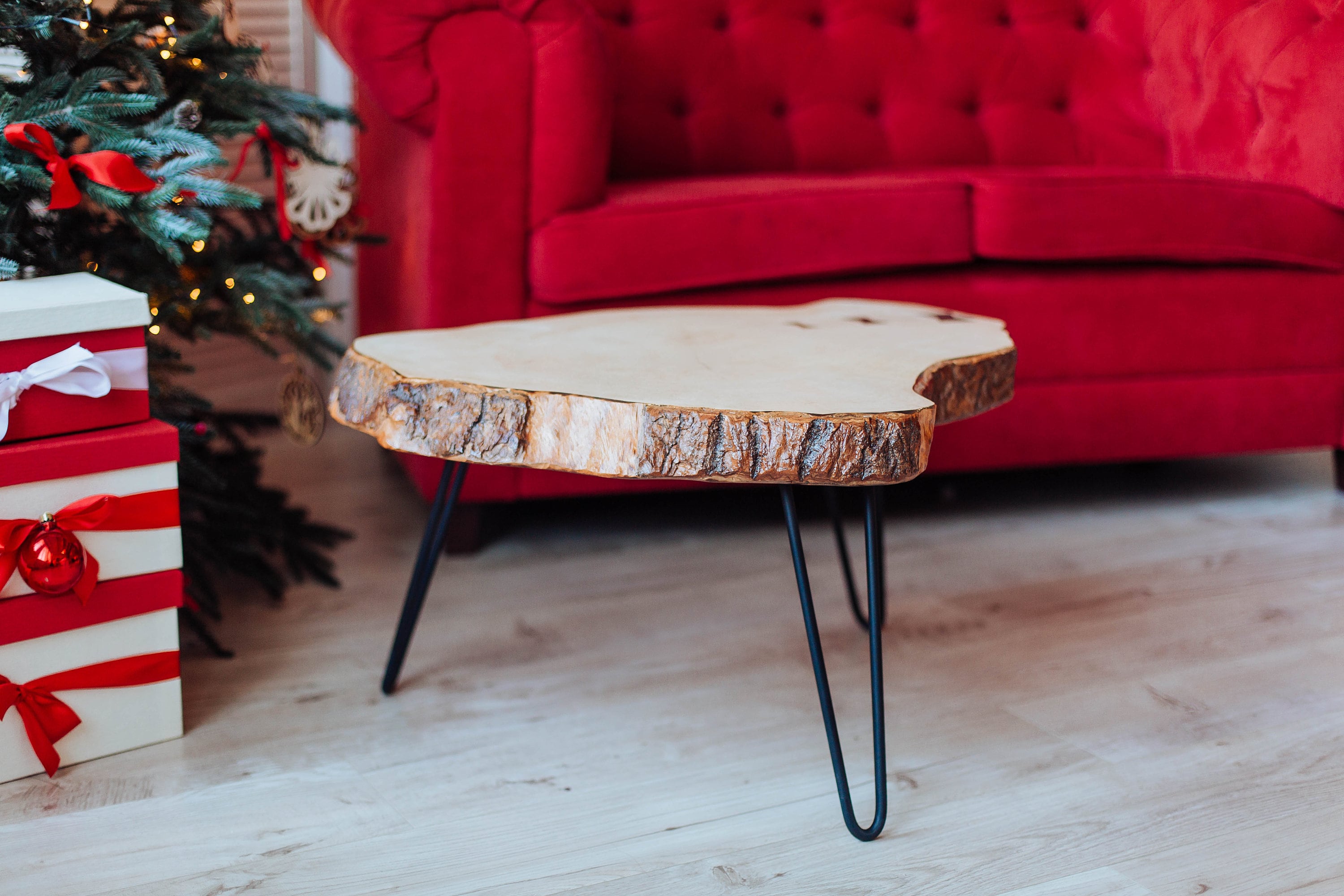 Rustic Coffee Table, Live Edge Table for Coffee, Modern Coffee Table ...