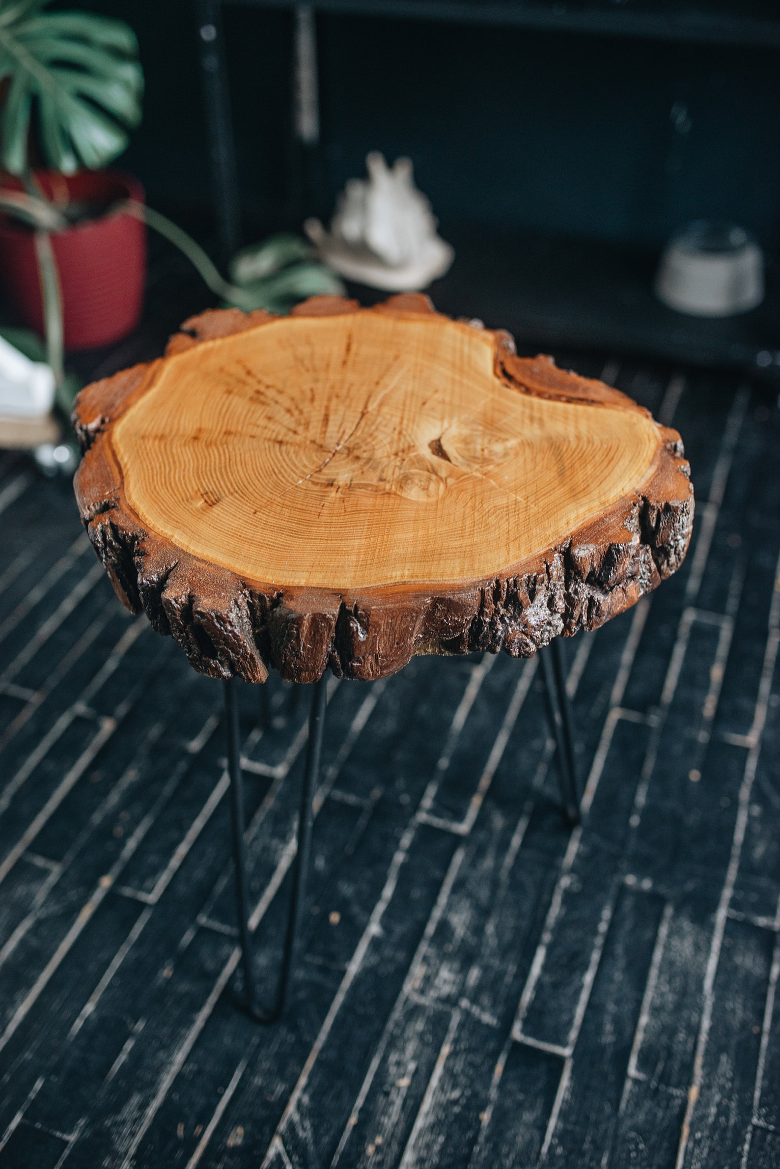 Live Edge Coffee Table Rustic Coffee Table Round Coffee - Etsy