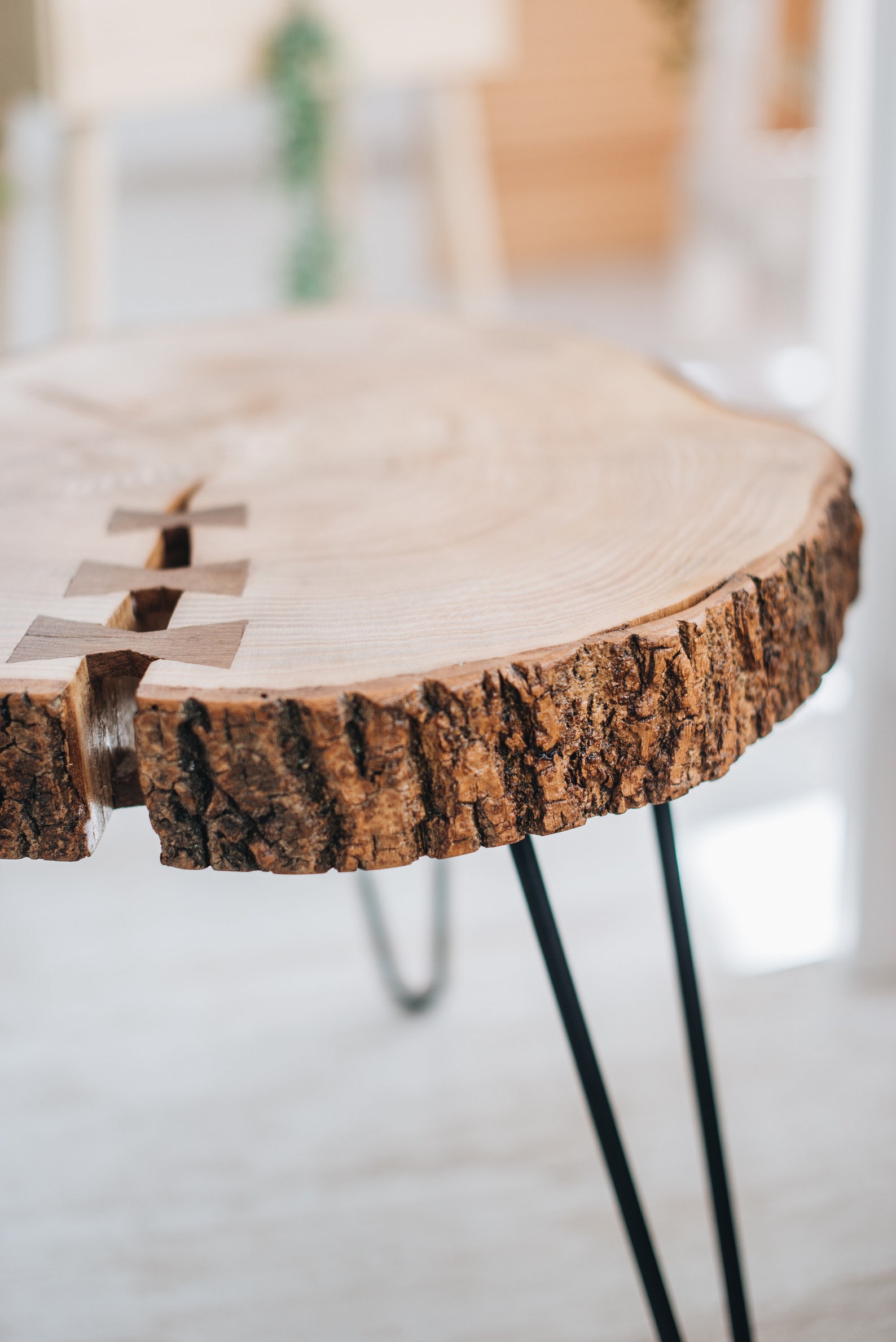 Rustic Coffee Table Round Coffee Table Modern Coffee Table | Etsy