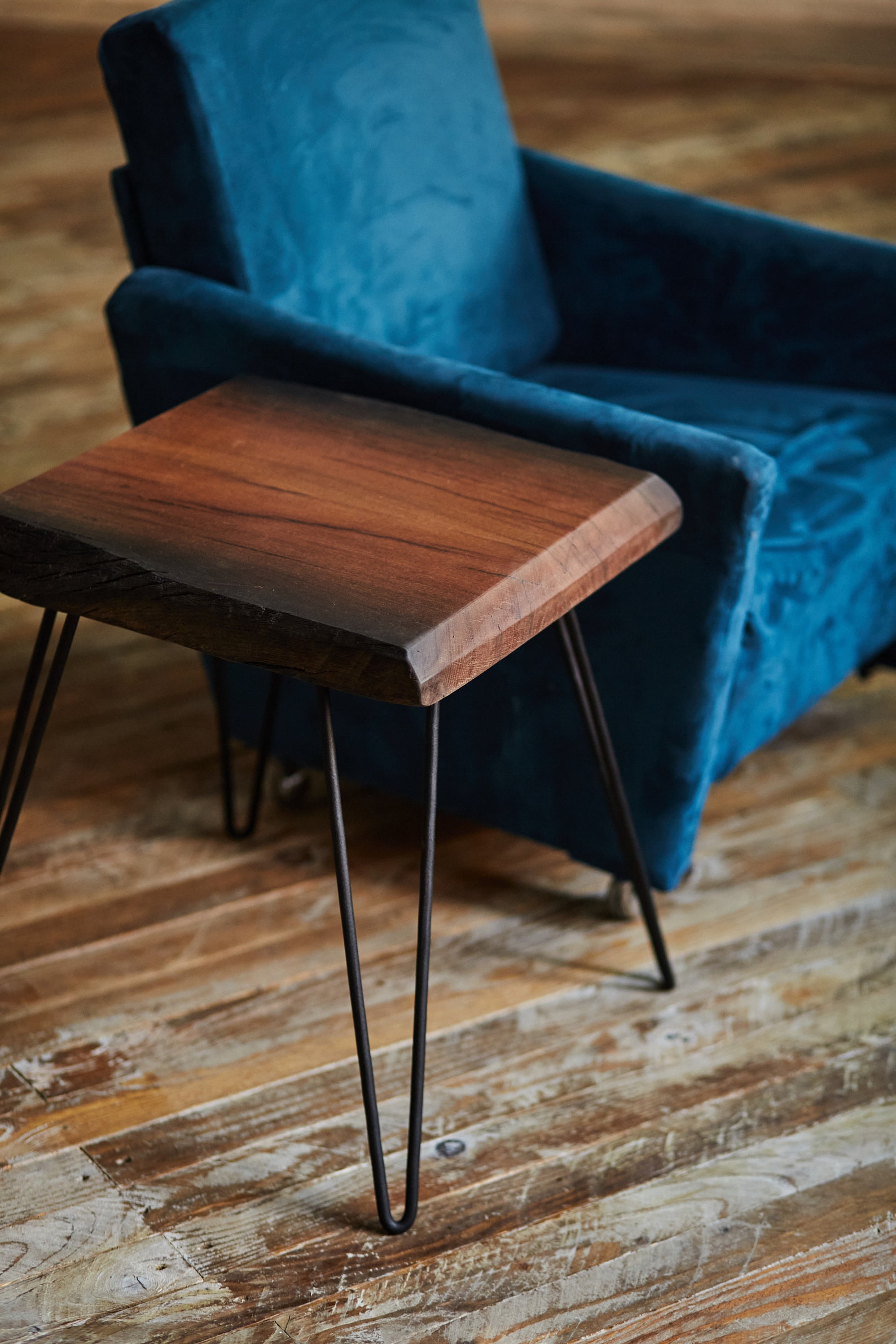 Coffee Table Wood Side Table Dark Coffee Table Black Side - Etsy