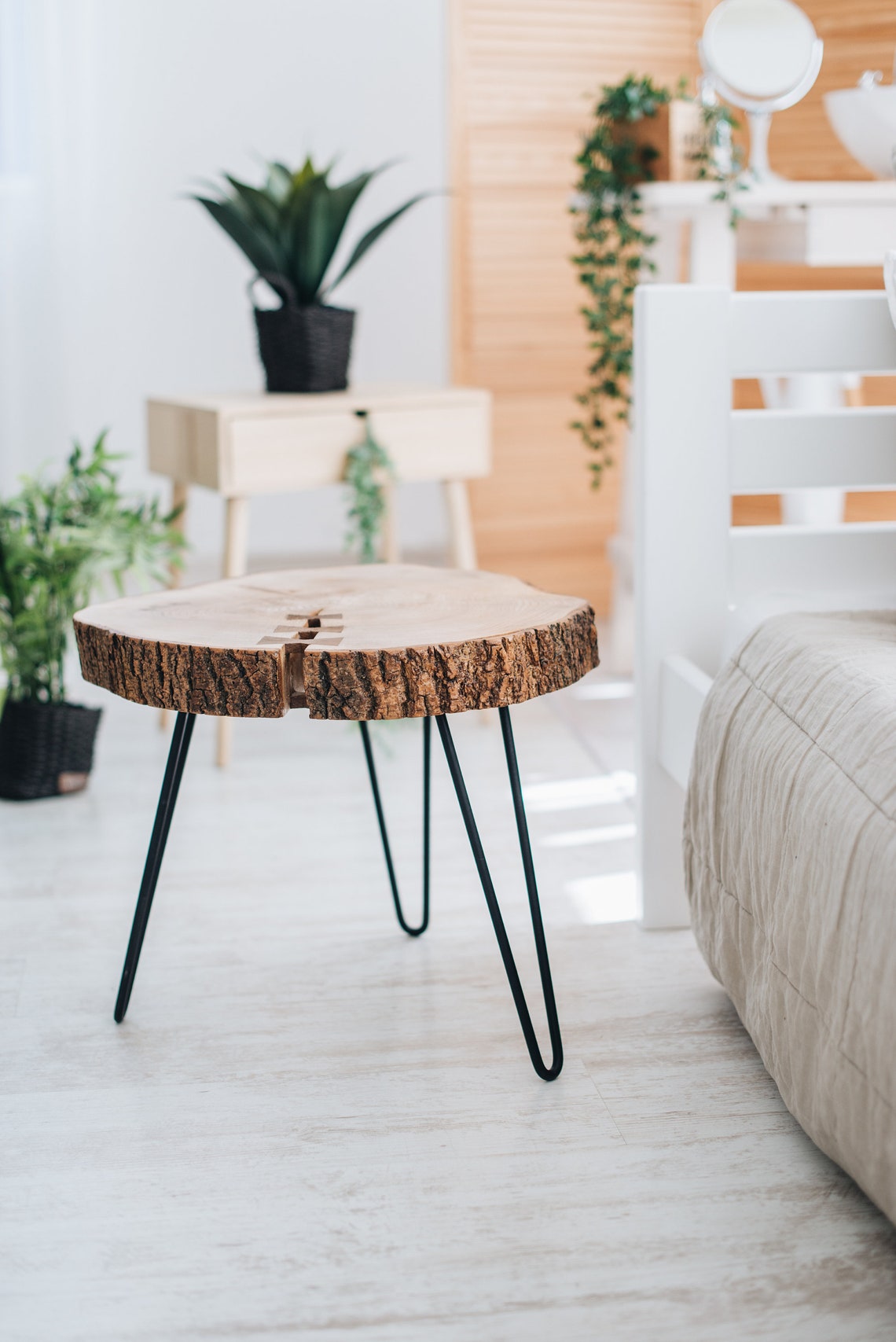 Rustic Coffee Table Round Coffee Table Modern Coffee Table | Etsy