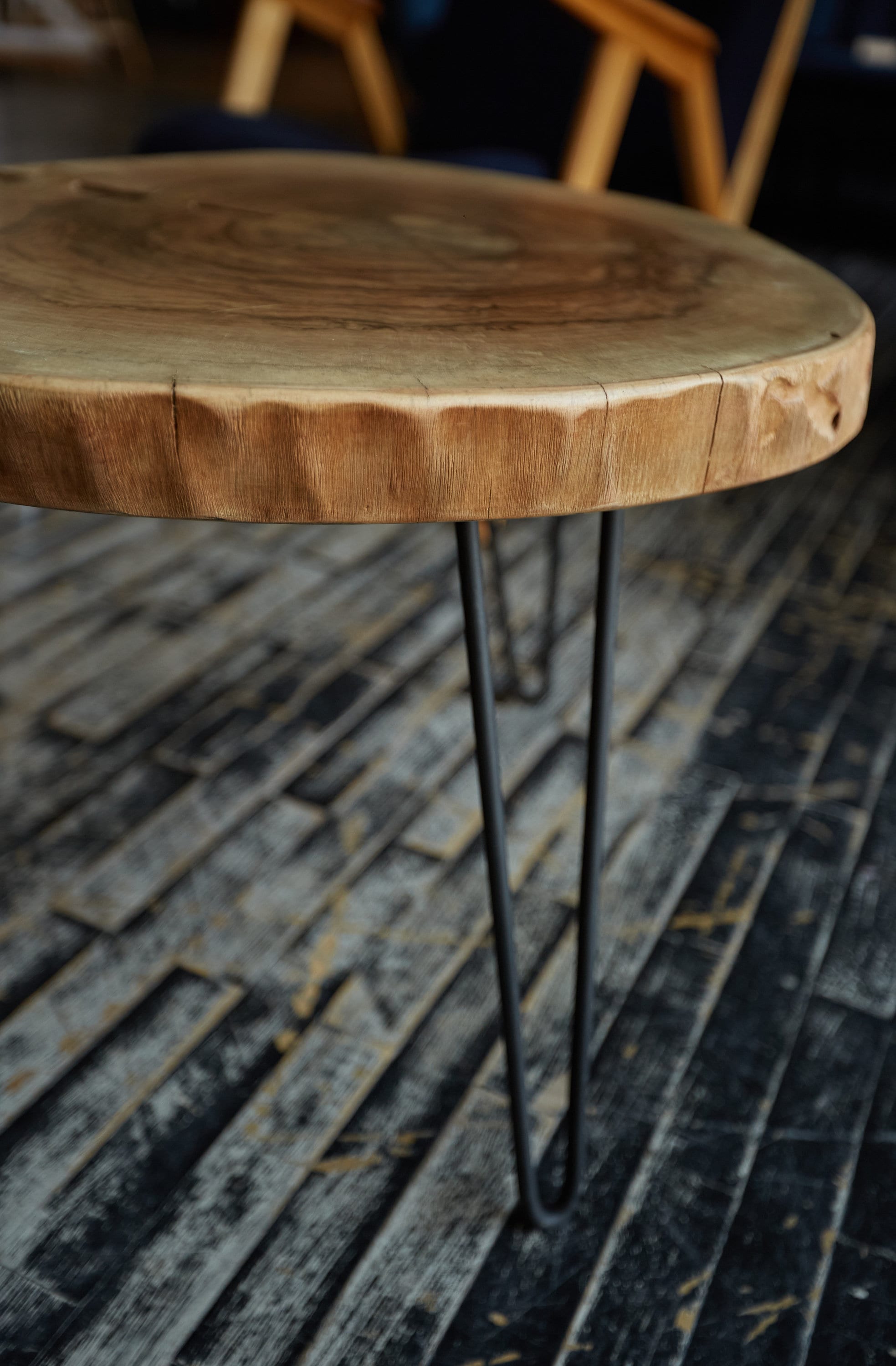 Large Coffee Table Round Coffee Table Unique Wood Slab | Etsy