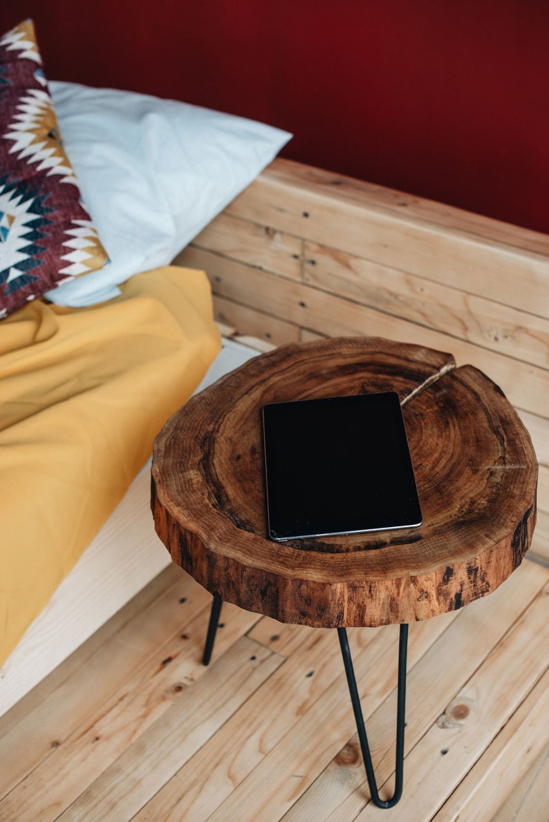 Rustic Nightstand Wood Bedside Table Rustic Side Table End - Etsy