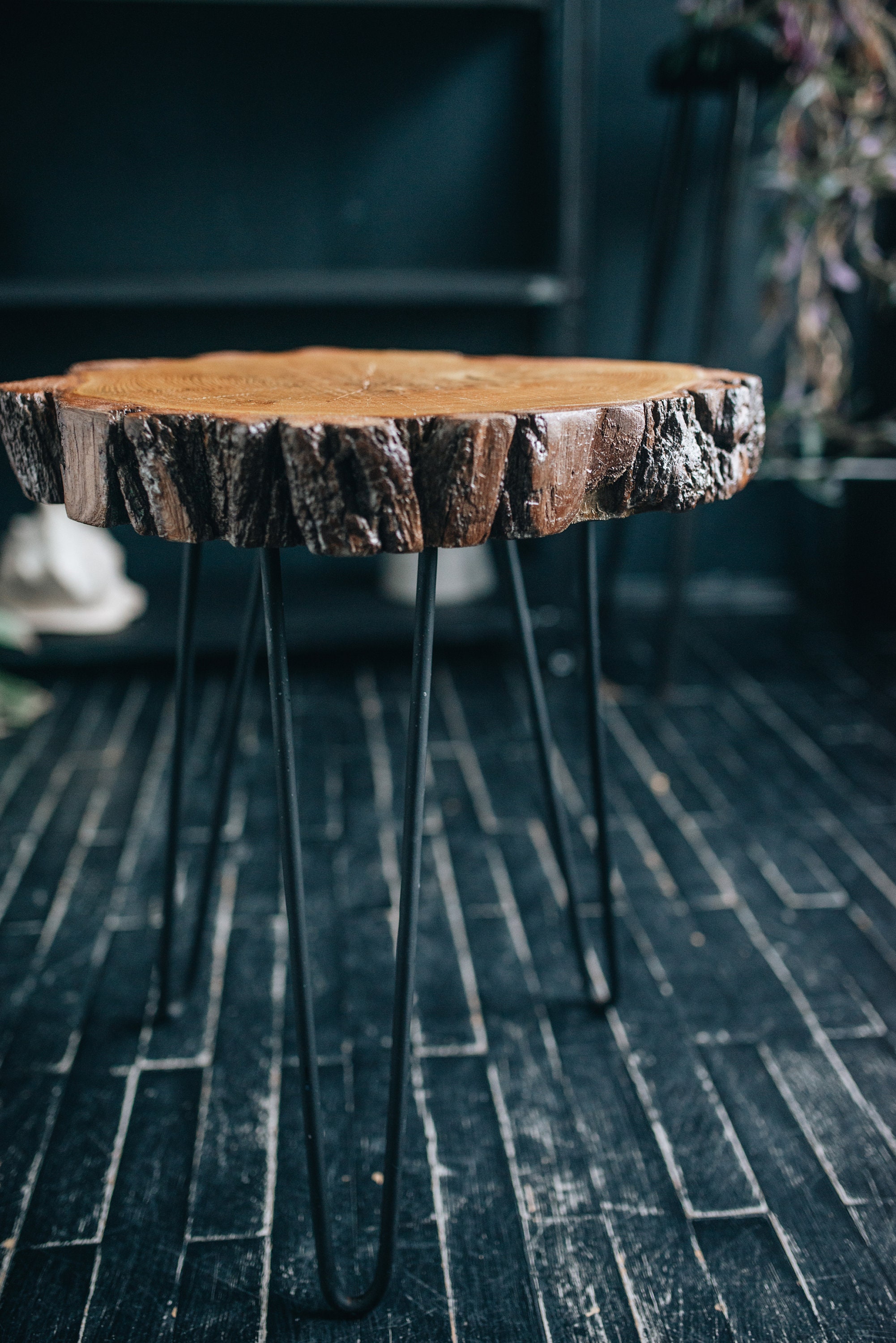 Live Edge Coffee Table Rustic Coffee Table Round Coffee - Etsy
