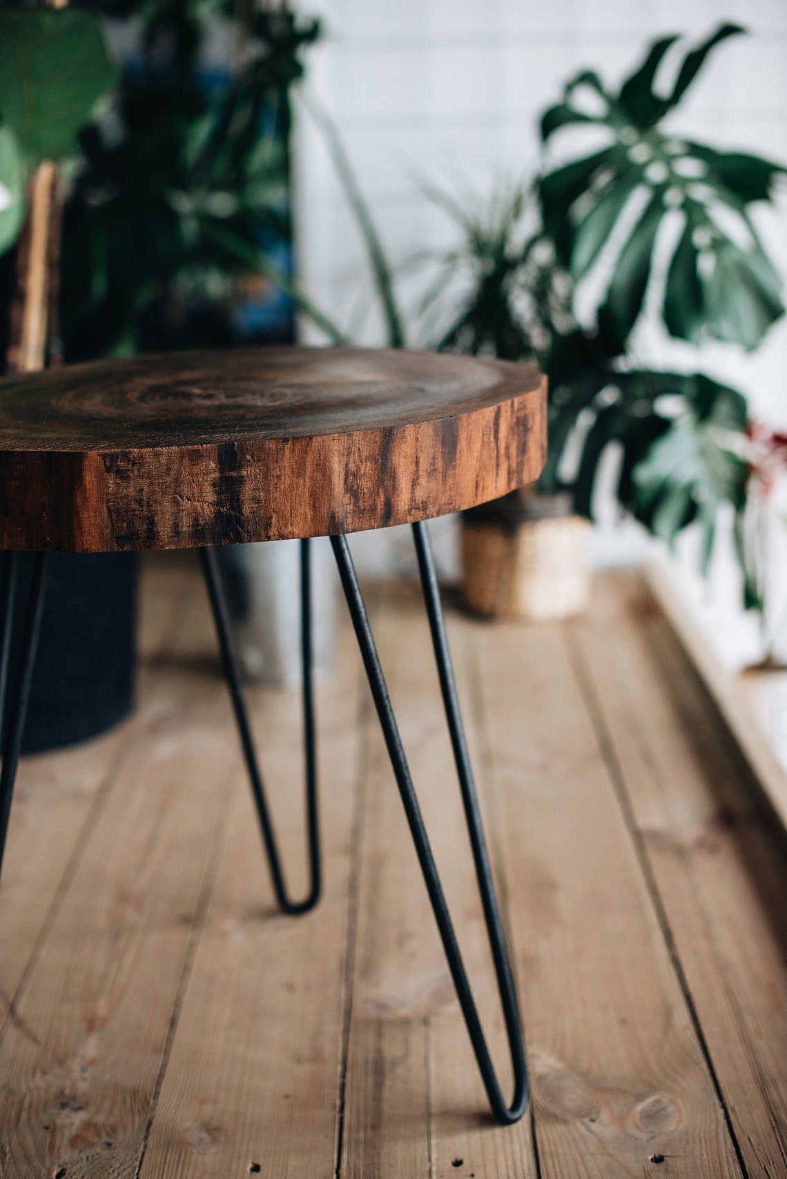 Rustic Bathroom Table, Bathroom Side Table, Modern Table, Mid-century ...
