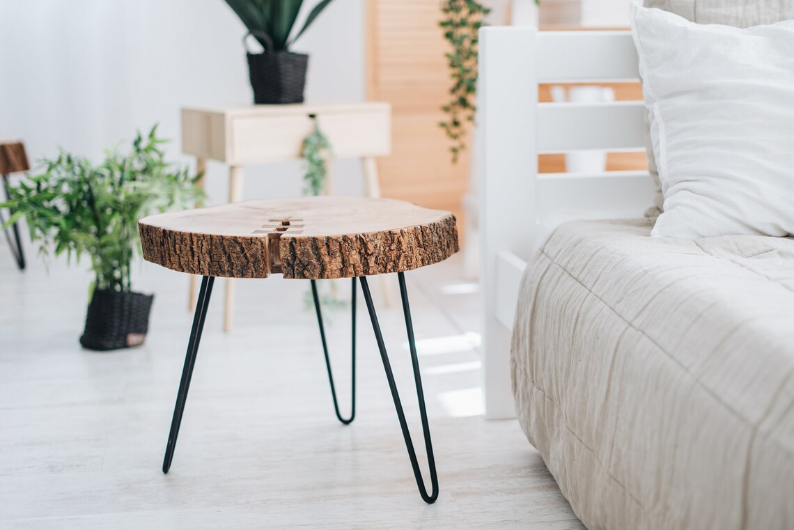 Rustic Coffee Table Round Coffee Table Modern Coffee Table - Etsy