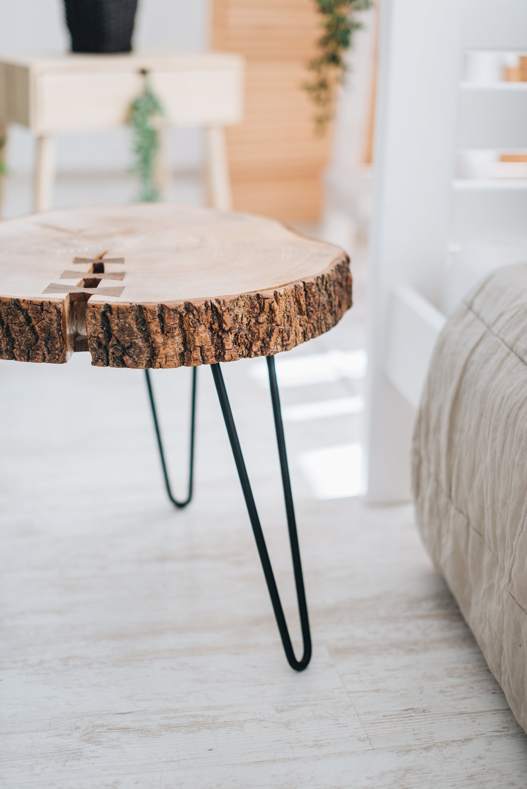 Rustic Coffee Table Round Coffee Table Modern Coffee Table | Etsy