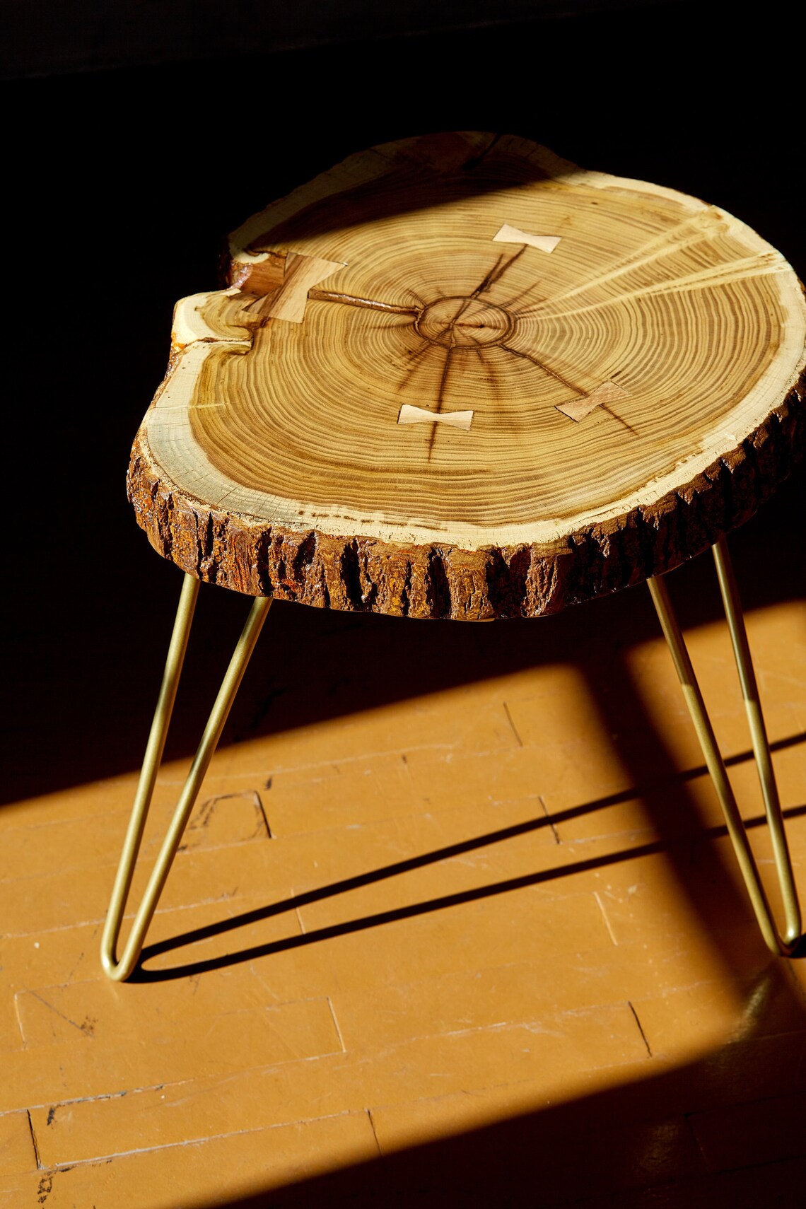 Live Edge Table Round Coffee Table Rustic Coffee Table - Etsy