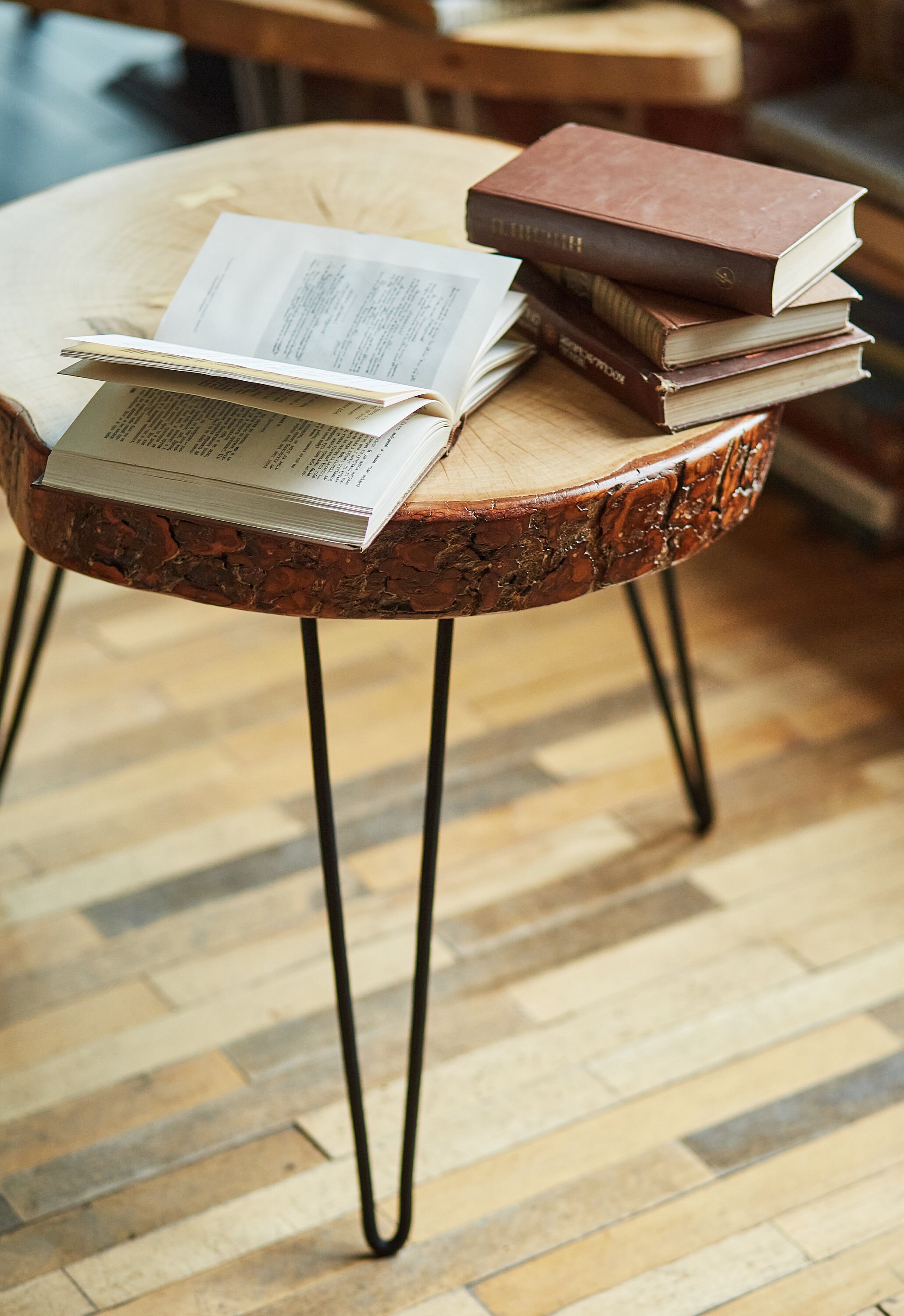 Round Coffee Table Rustic Coffee Table Side Coffee Table | Etsy