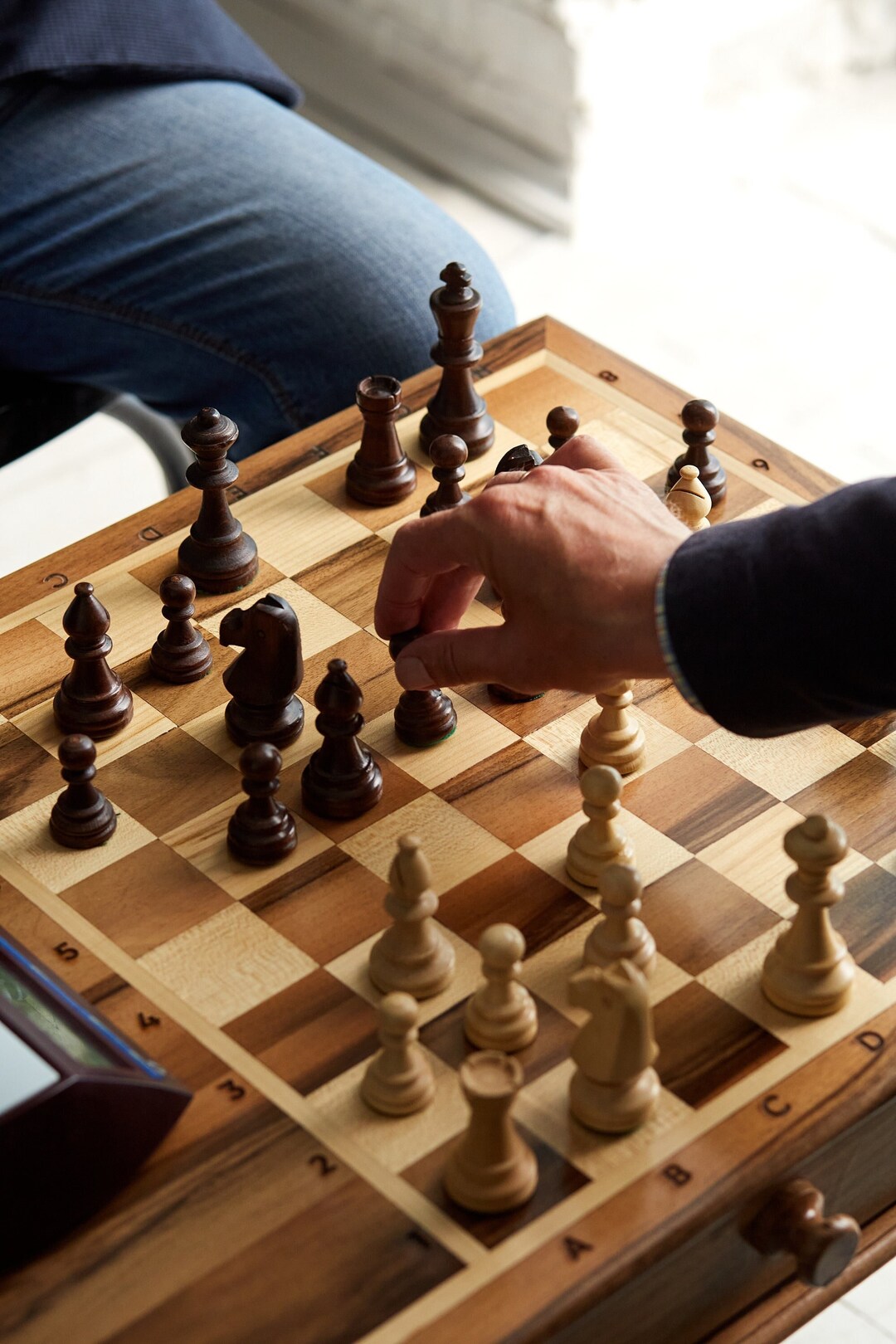 Wooden Chess Table, Chess Table, Table for Chess, Chess Game Table ...