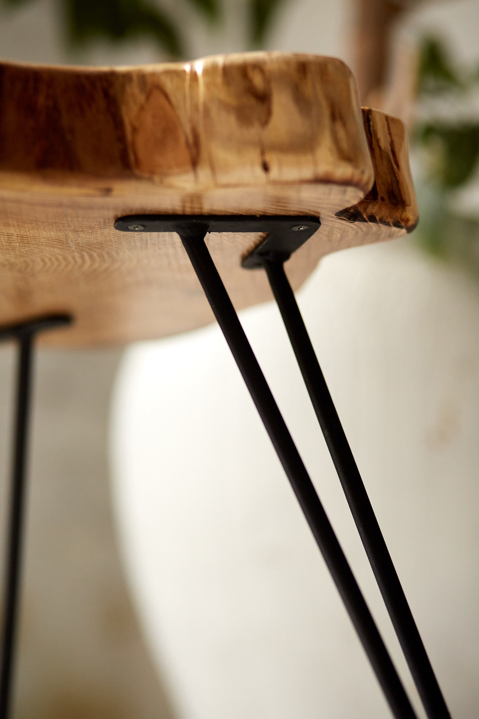 Modern Coffee Table Wood Slab Coffee Table Hair Pin Legs | Etsy