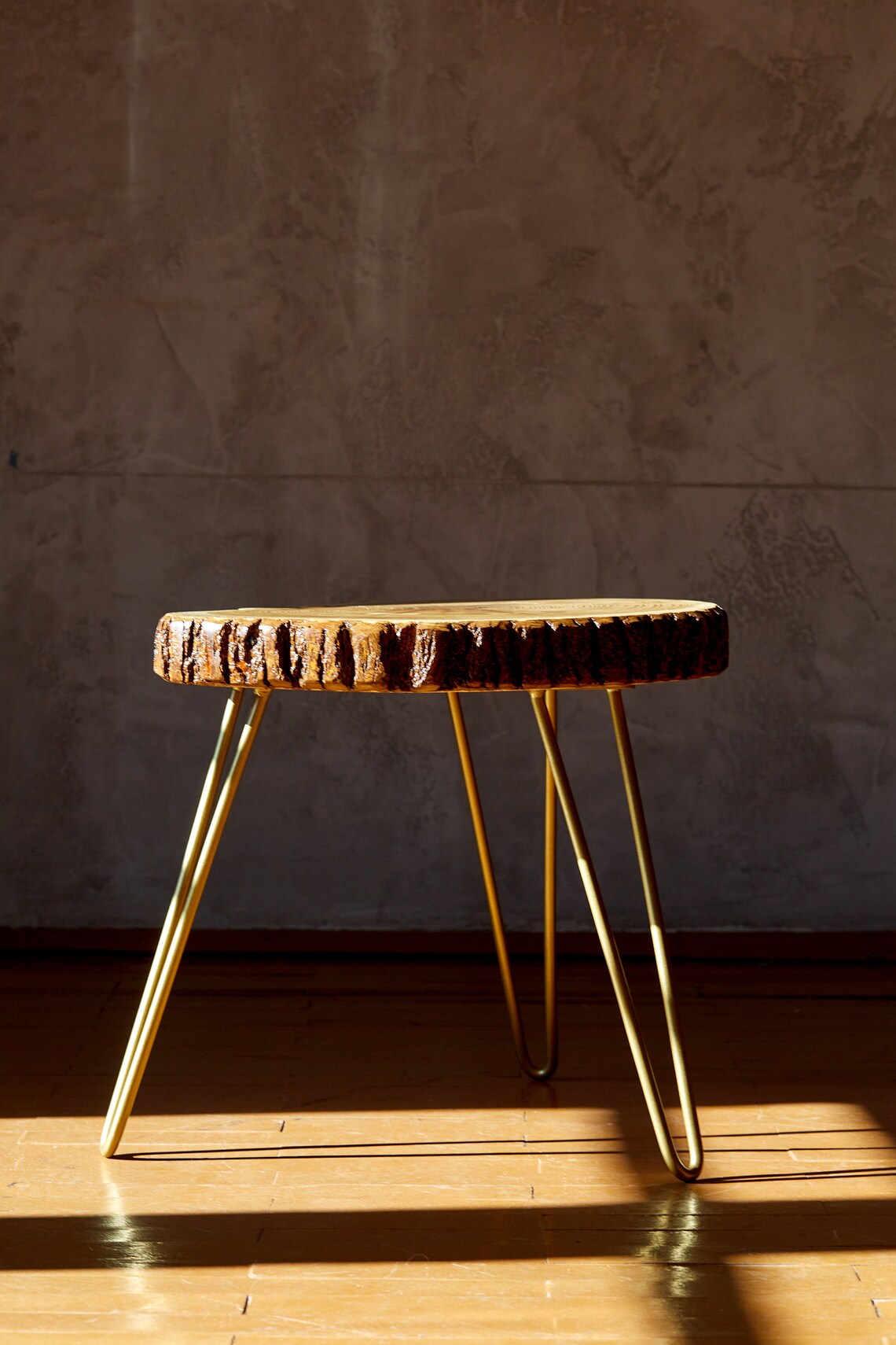 Live Edge Table Round Coffee Table Rustic Coffee Table | Etsy