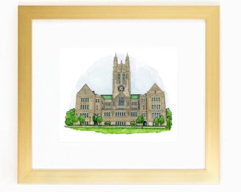 Boston College Print - Etsy