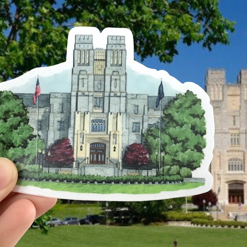 Virginia Tech Hokies Vinyl Mascot Decal Sticker - Etsy