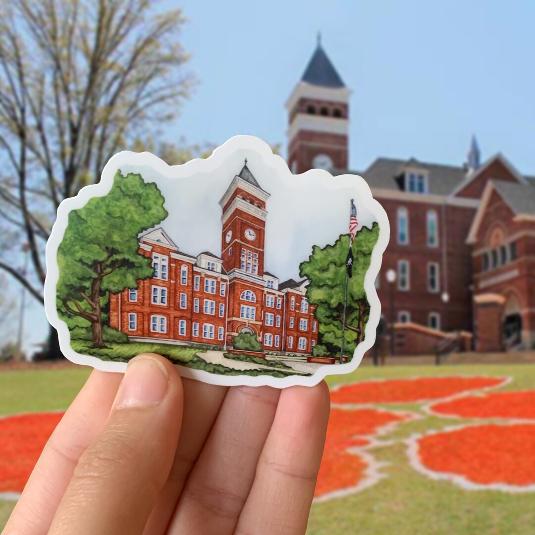 Vinyl Sticker, Clemson University Sticker - Etsy