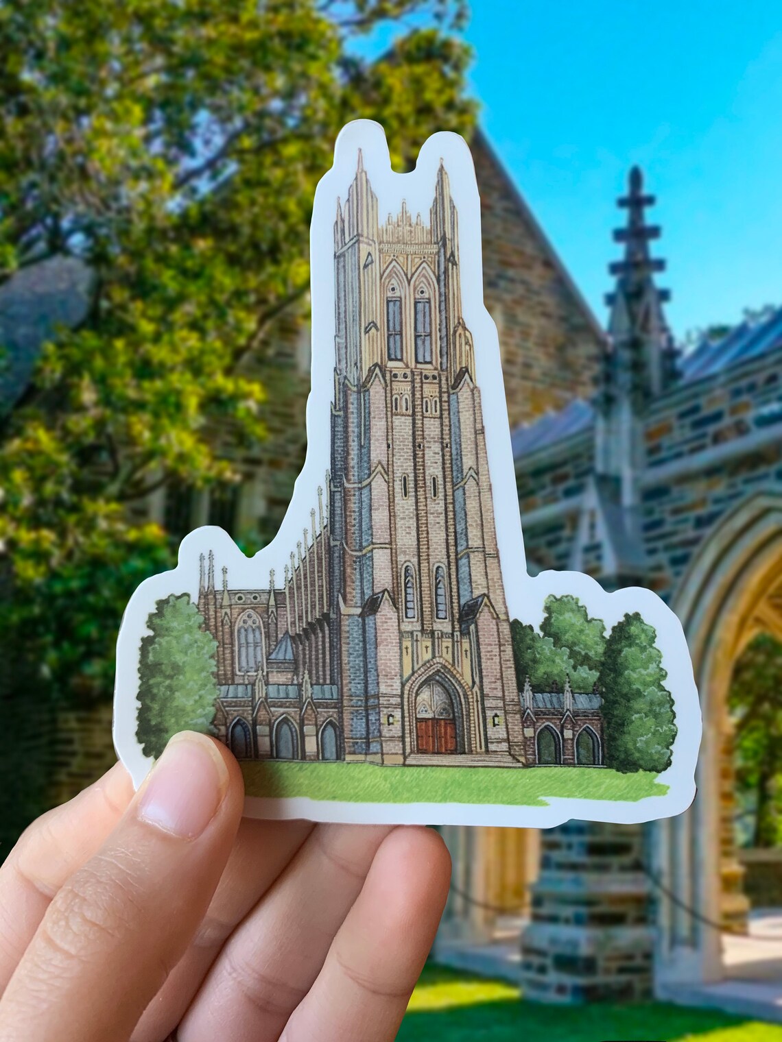 Vinyl Sticker Duke University Chapel Sticker - Etsy