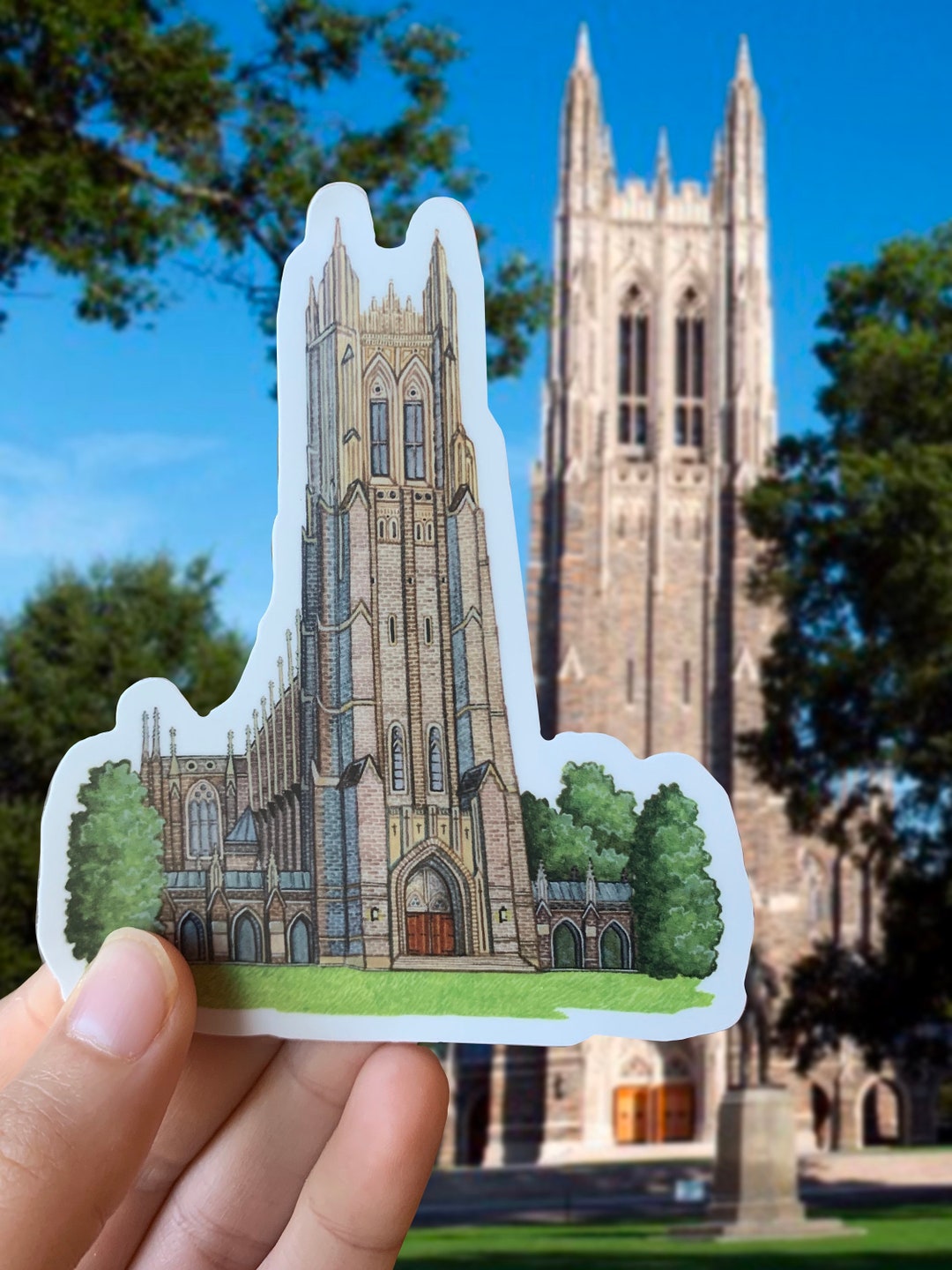 Vinyl Sticker, Duke University Chapel Sticker - Etsy