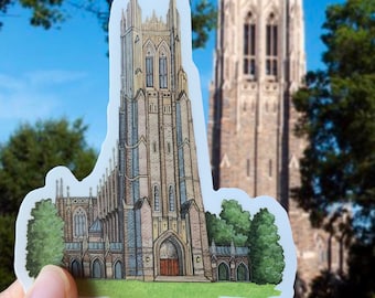 Vinyl Sticker Duke University Chapel Sticker - Etsy