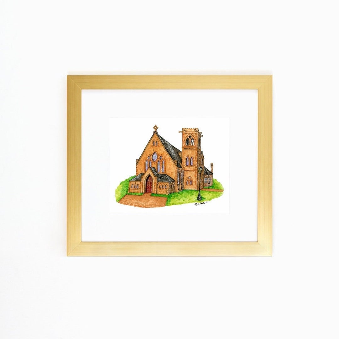 UVA Chapel Print, University of Virginia, Church Print, Wedding Gift ...