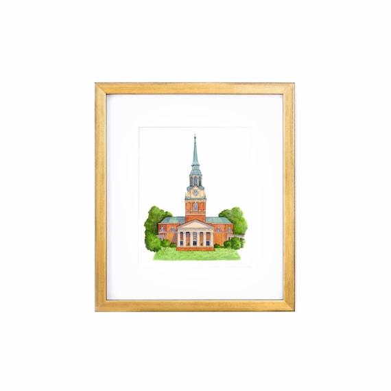 Wake Forest University Wake Forest University Wait Chapel | Etsy