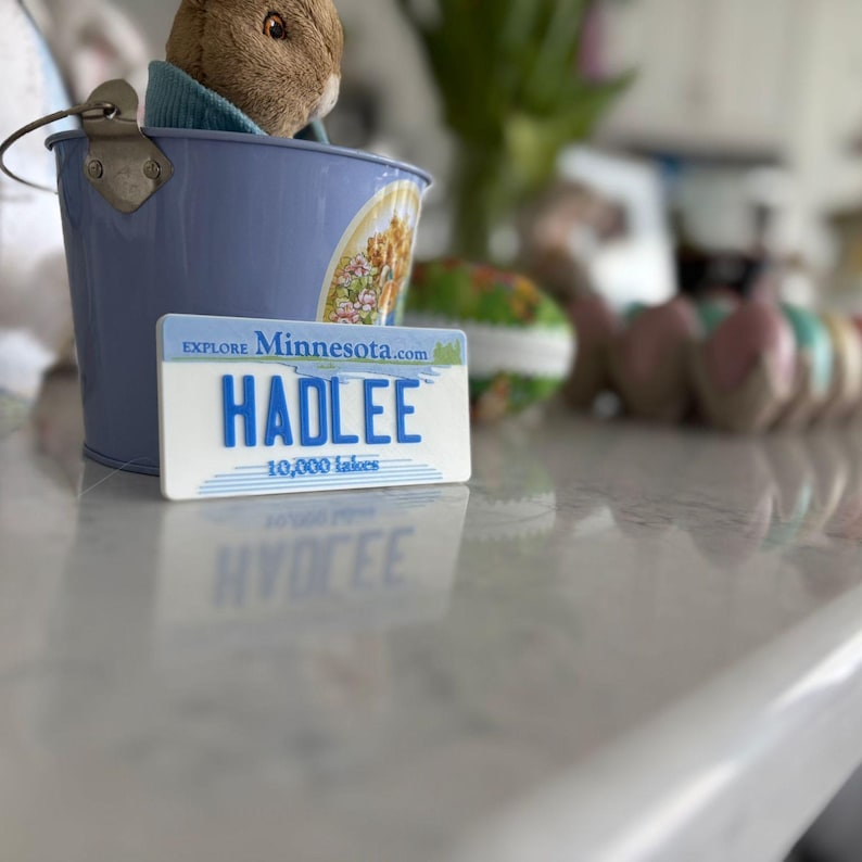 Personalized Mini State License Plate: Kids' Ride-on Car Plate - Etsy