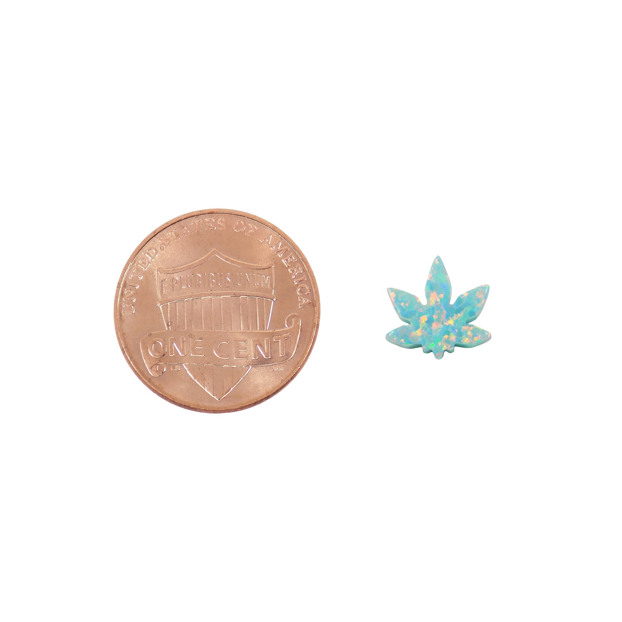 Weed Charm Created Opal Green Cannabis Pendant. Ganja Little - Etsy