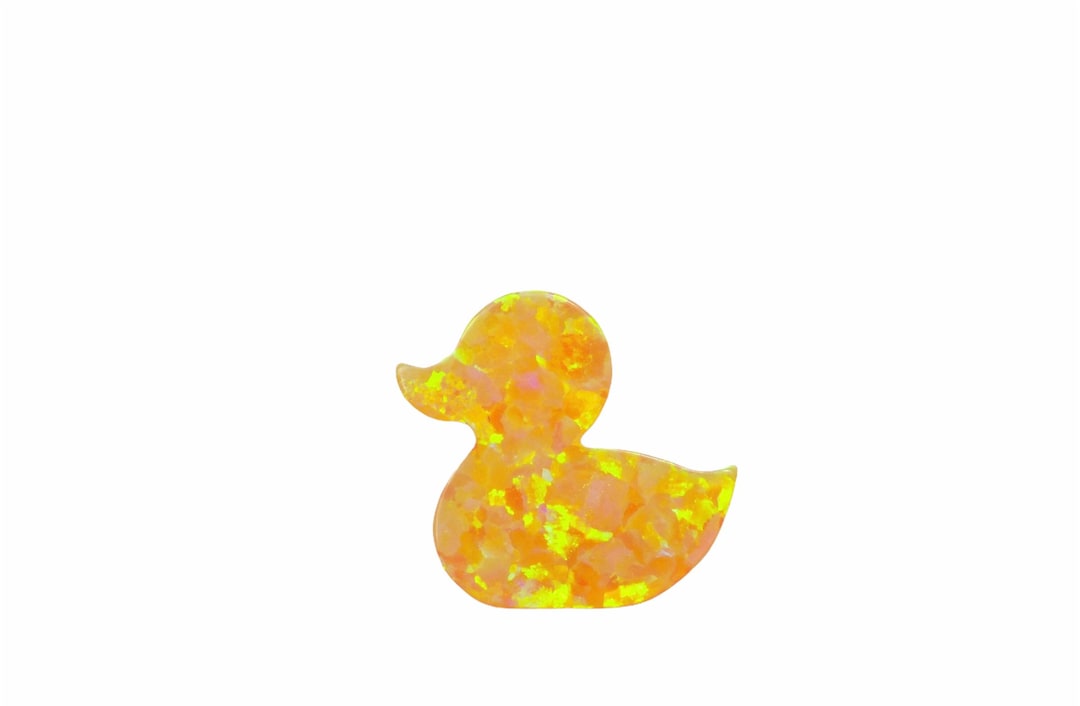 Opal Duck Pendant, Duck Opal Charm, Yellow Opal Duck Cham, Duck Pendant ...