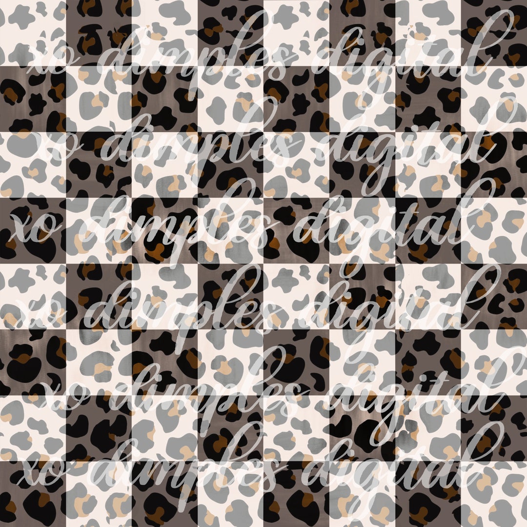 Leopard Check, Checkered Seamless, Check Seamless, Slight Distressed ...