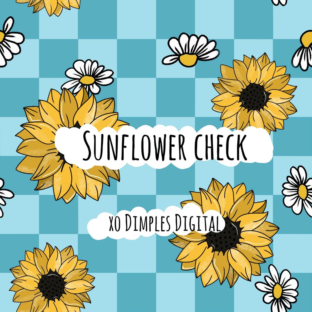 Sunflower Checks, Spring Seamless, Butterfly Seamless, Girl Check ...