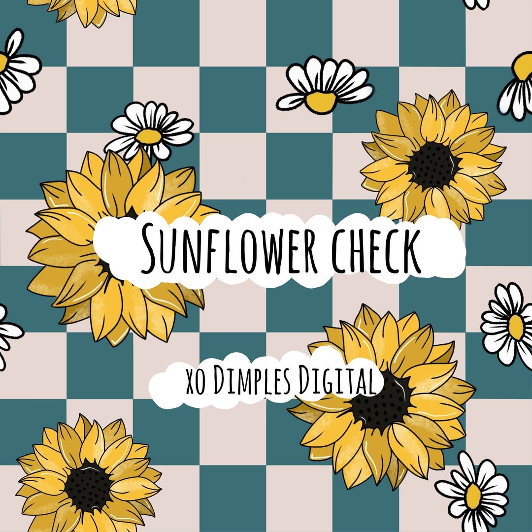 Sunflower Checks, Spring Seamless, Butterfly Seamless, Girl Check ...