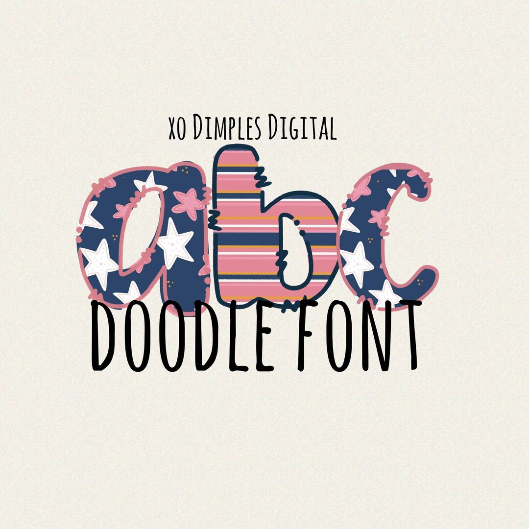 Starfish Doodle Letters, Starfish Letter PNG Letters, Sublimation ...