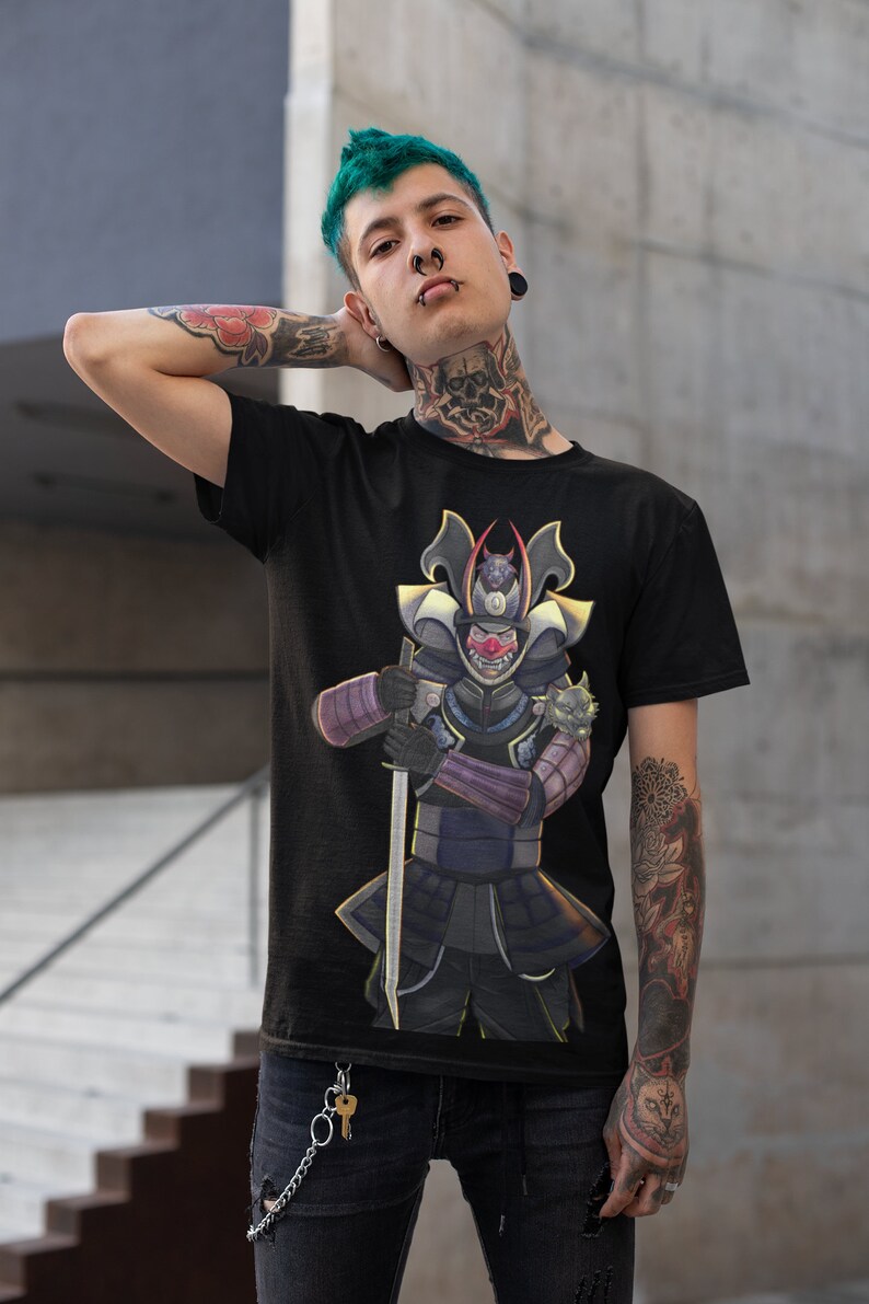 BOSOZOKU Samurai Warrior Shell Tattoo Hannya Oni Mask Asian Japan Demon ...