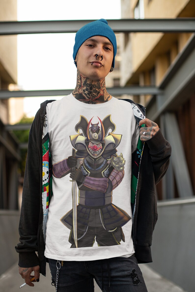 BOSOZOKU Samurai Warrior Shell Tattoo Hannya Oni Mask Asian Japan Demon ...