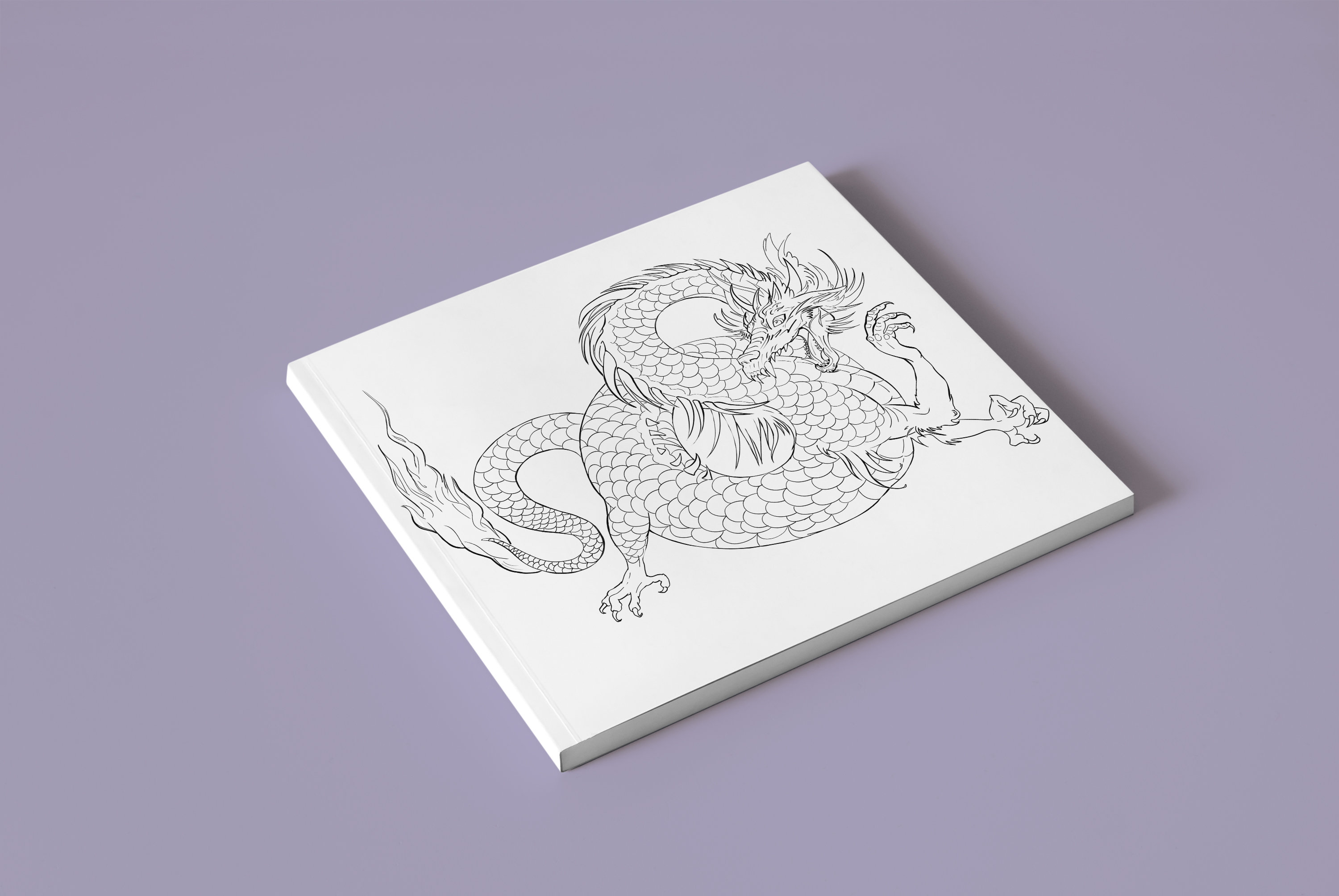 BOSOZOKU Coloring Book Page Chinese Dragon Digital Download Print Wall ...