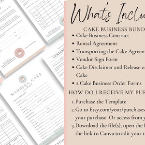 Cake Contracts Templates Wedding Cake Form Cake Sketch Templates Canva ...