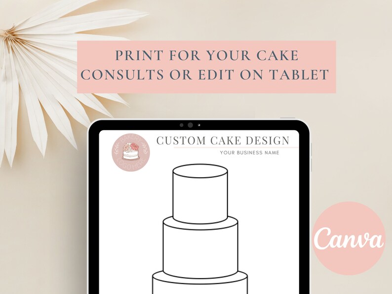 Cake Design Templates Consultation Cake Sketch Templates Canva Editable ...