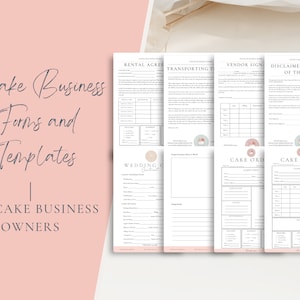 Cake Contracts Templates Wedding Cake Form Cake Sketch Templates Canva ...